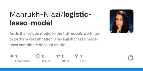 Github Mahrukh Niazilogistic Lasso Model Adds The Logistic Model To