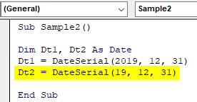 VBA DateSerial How To Use DateSerial Function In Excel VBA