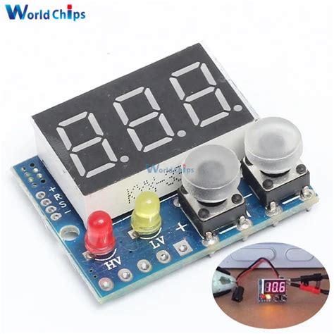 DC V Red LED Panel Digital Voltmeter With Alarm Indicator Voltage Display Meter In