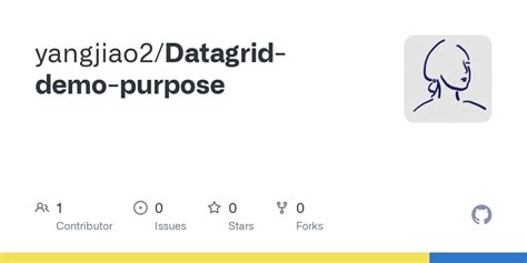 Github Yangjiao2datagrid Demo Purpose