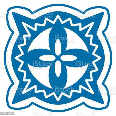 장식을위한 Azulejo 세라믹 타일의 복고풍 모티프 블루 벡터 일러스트 레이 션 0명에 대한 스톡 벡터 아트 및 기타 이미지