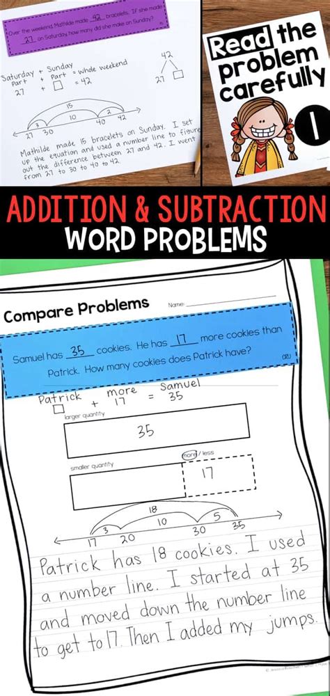 Addition And Subtraction Word Problems By Problem Type Resource