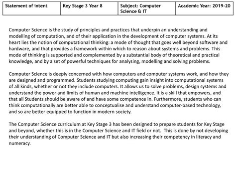 Key Stage 3 Year 8 Computer Science And It Ppt Download