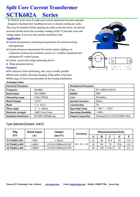 SCTK Split Core Current Transformer