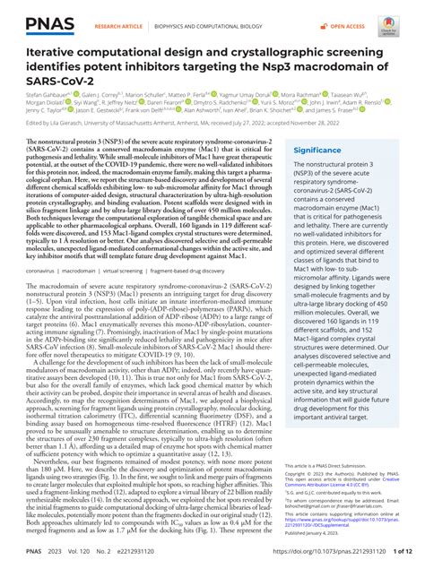 Pdf Iterative Computational Design And Crystallographic Screening Identifies Potent Inhibitors