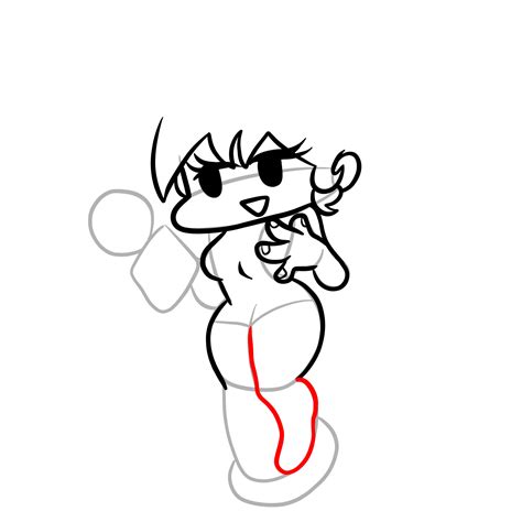 How To Draw Playable GF From FNF SketchOk