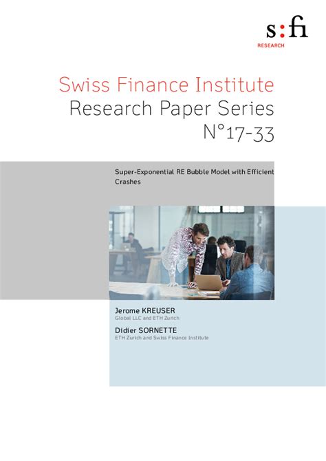 Pdf Super Exponential Re Bubble Model With Efficient Crashes