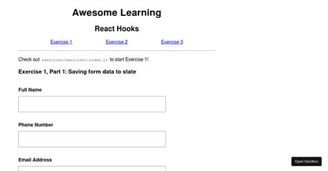 Awesome Learning React Hooks Usestate Useeffect Codesandbox