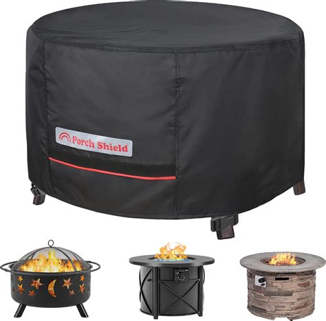 Rilime Fire Pit Cover32in Round Propane Firepit Cover For