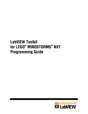 Fillable Online LabVIEW Toolkit For LEGO MINDSTORMS NXT Programming Guide Fax Email Print