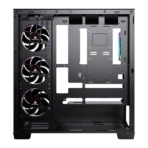 Gabinete Gamer Acegeek Nebula Mid Tower Lateral De Vidro Preto Ag Nebula Bk Pichau
