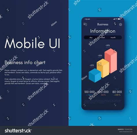 Mobile Application Infographic Interface Ui Design 库存矢量图（免版税）1703462305