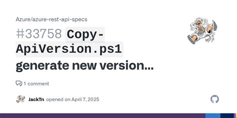 `copy Apiversionps1` Generate New Version With Prettier Error · Issue