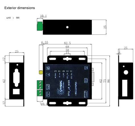 Dtu Data Transfer Unit Data Rs232 Rs485 Serial Port Lora Communication Protocol Customized