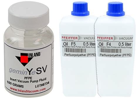 Ideal Vacuum Pump Oils Inert Fomblin Pfpe Vacuum Fluids Oils And Greases