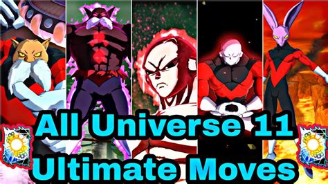 Universe 11 All Ultimate Moves 🔥 In Dragon Ball Legends Youtube