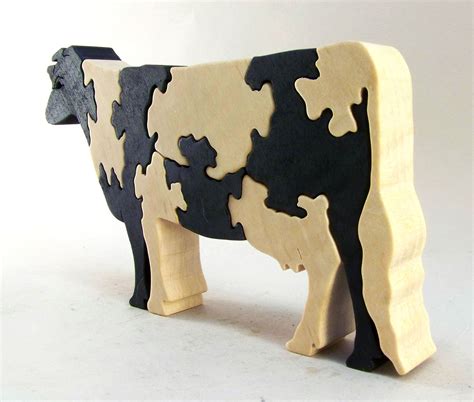 Holstein Cow Puzzle Etsy