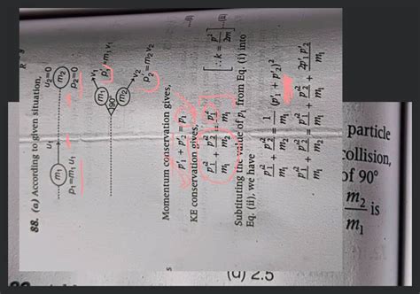 a proton of mass m collides elastically with a particle of unknown mass a