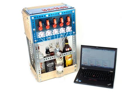 Barbot With Laptop Arduino Cocktails Wifi Network