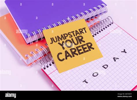Inspiration Showing Sign Jumpstart Your Career Internet Concept Make