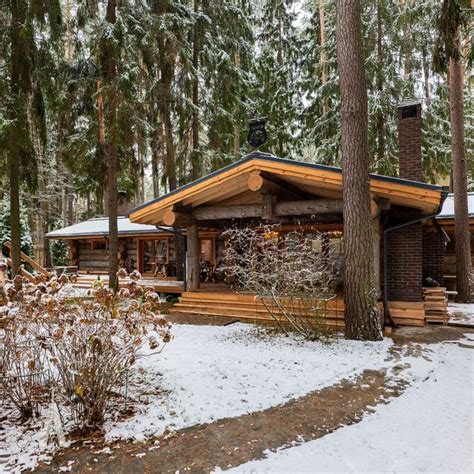 Баня из Кело диаметром 40 45 см и общей площадью 197 м2 Деревенские дома Интерьер