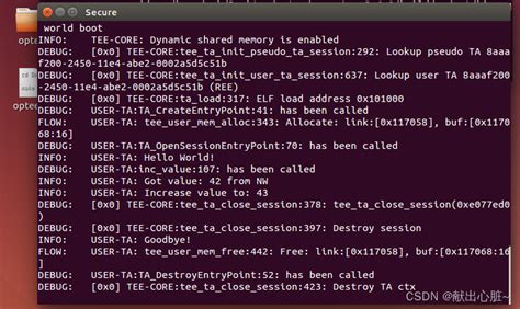学习笔记之op tee的基本使用（1） 之 使用qemu运行op tee qemu optee csdn博客