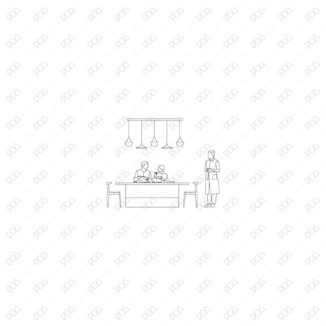 Cad Vector Sushi Bar Japanese Restaurant Set