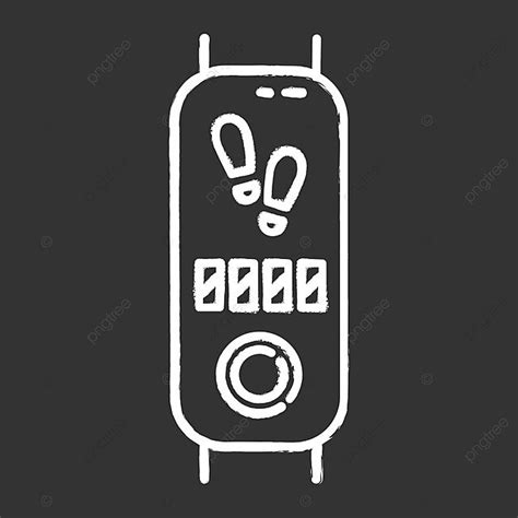 Trendy Fitness Tracker With Step Counter And Pedometer Vector Show Smart Isolated Png And
