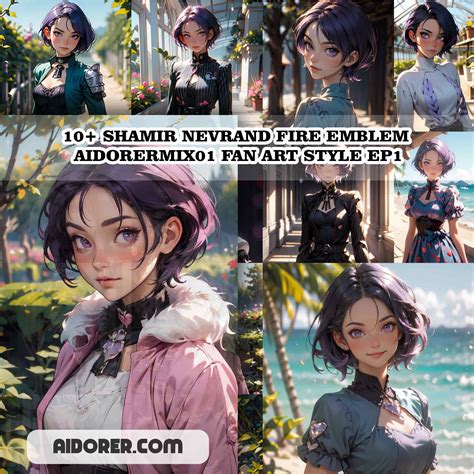 SHAMIR NEVRAND FIRE EMBLEM AIDORERMIX FAN ART STYLE EP Aidorer Digital Art Collection