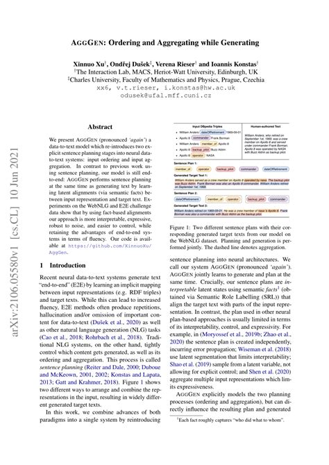 PDF AGGGEN Ordering And Aggregating While Generating