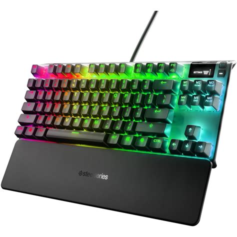 SteelSeries Apex Pro TKL Mechanikus Gamer billentyűzet RGB világítás OLED kijelző állítható