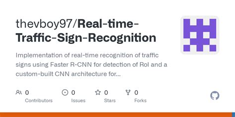 GitHub Thevboy Real Time Traffic Sign Recognition Real Time Recognition Of Traffic Signs