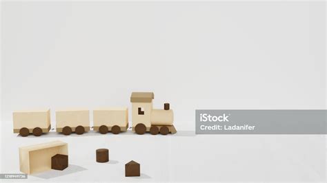 나무 회색 바닥에 기하학적 모양의 장난감 어린이 나무 기차 장난감과 상자 미니어처 기차에 대한 스톡 사진 및 기타 이미지 미니어처 기차 목재 재료 단일 이미지