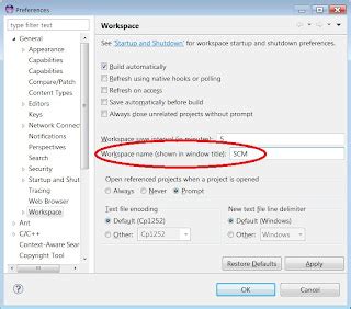 Andrew Niefer Quick Tip Naming Eclipse Workspaces