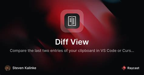 Raycast Store Diff View