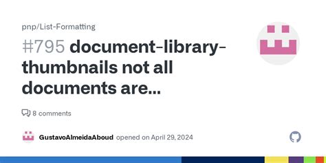Document Library Thumbnails Not All Documents Are Previewing · Issue 795 · Pnplist Formatting