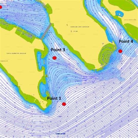Computed Streamlines Around St Johns Island Download Scientific Diagram