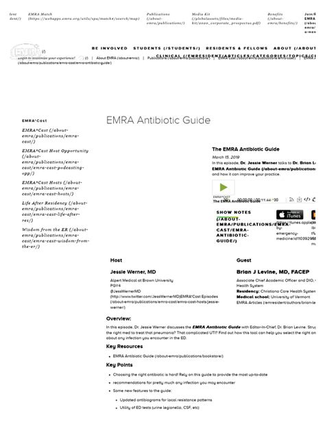 Emra Antibiotic Guide Emra Compress Pdf Public Health Antibiotics