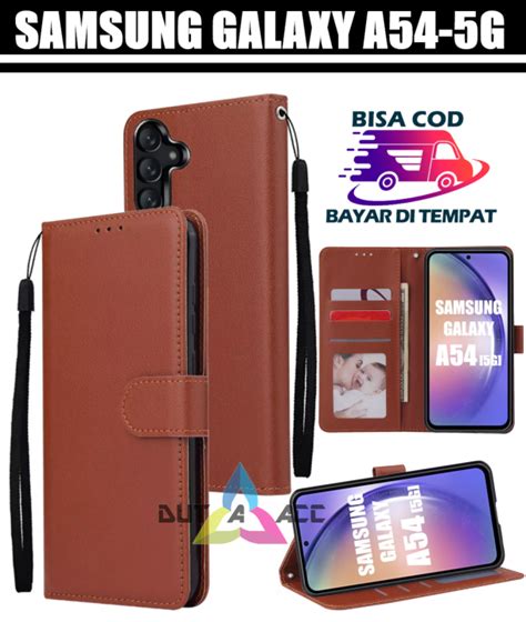 Sarung Buku Flip Samsung Galaxy A G Leather Case Kulit Untuk Samsung Galaxy A G Flip