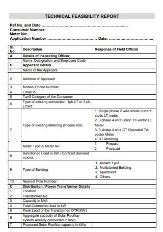 10 FREE Technical Feasibility Report Samples To Download