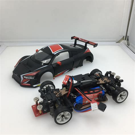 128 Rc Wltoys 원격 제어 Awd 오프로드 드리프트 레이싱 카 110mm R8 블랙 합금 자동차 쉘 K969 2