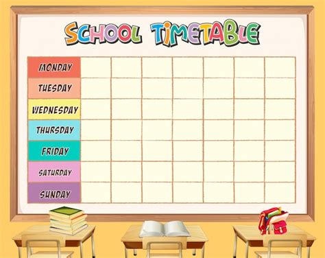 Time Table Charts For Classroom - TimeTableChart.com
