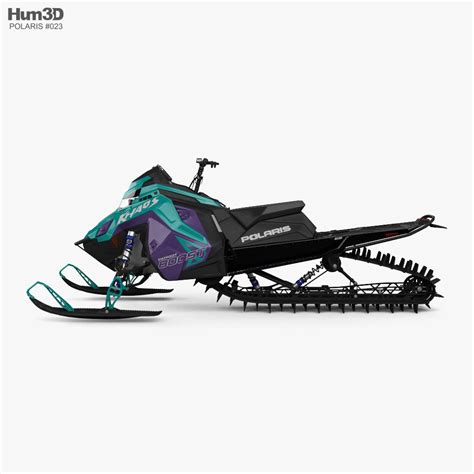Polaris 650 Rmk Khaos Slash 165 2024 3d Model Download Atv On