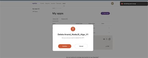 new app error while editing app or deleteing existing app developer
