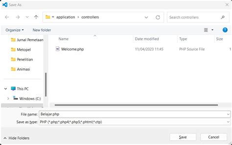 membuat controller menggunakan method view edit dan index