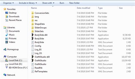 Bodyslide Presets Missing Skyrim Technical Support LoversLab