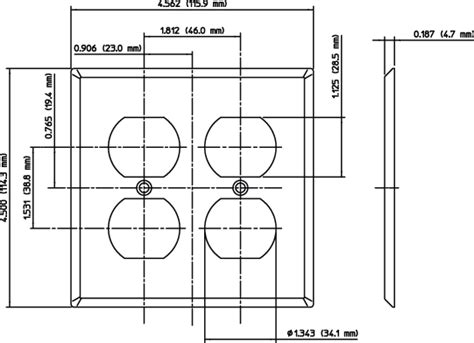 Outlet Plate Dimensions