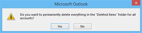 How To Automatically Empty Delete Items On Close Exit In Outlook