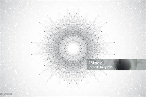 연결된 선과 점이 있는 기술 추상적 배경 빅 데이터 시각화 인공 지능 및 기계 학습 원근 배경 시각화 분석 네트워크 벡터입니다 0명에 대한 스톡 벡터 아트 및 기타 이미지