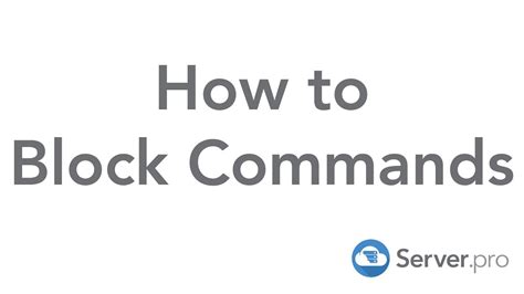 How To Setup Command Blocker Minecraft Java Youtube